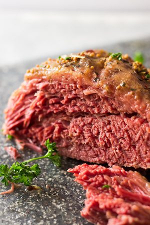Slow Cooker Guinness Corned Beef - Countryside Cravings