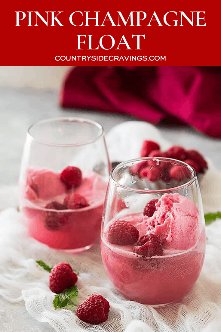 Pink Champagne Float - Countryside Cravings