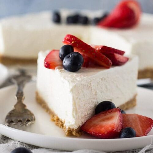 Frozen Triple Berry Cheesecake - Countryside Cravings