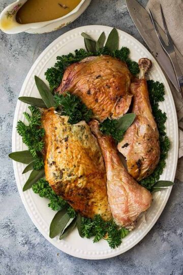 Butterflied Roasted Herb Turkey - Countryside Cravings