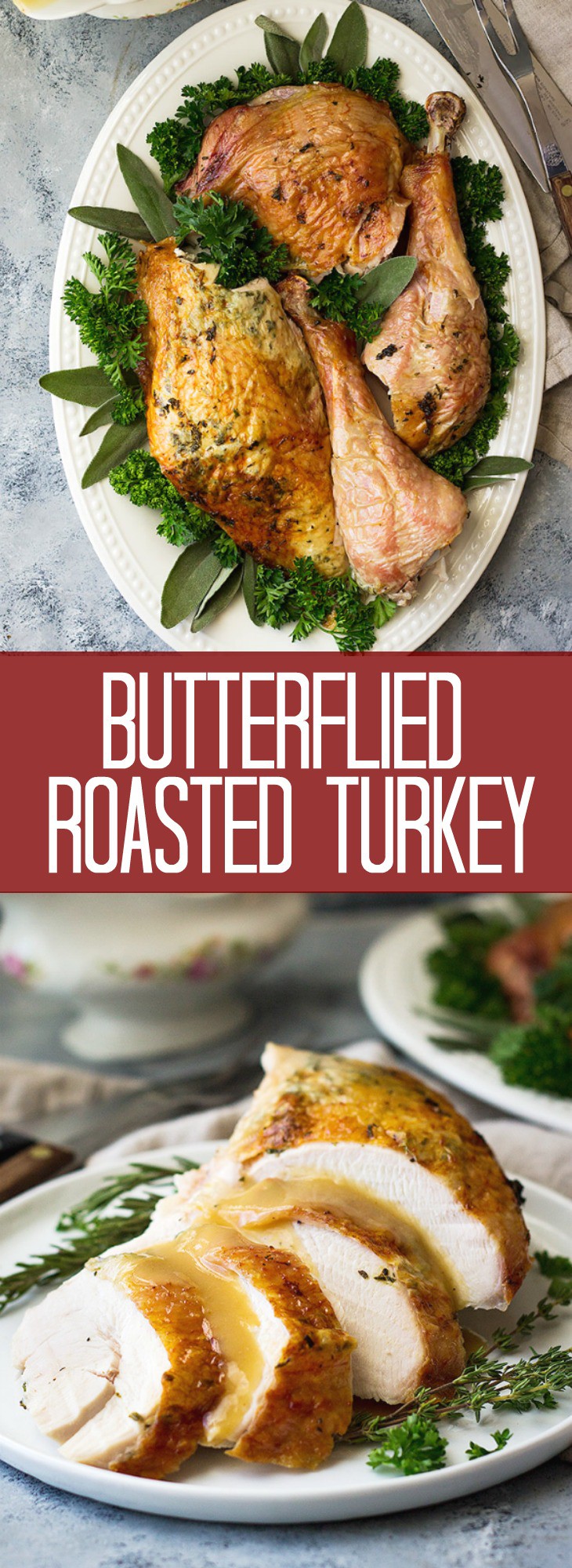 Butterflied Roasted Herb Turkey - Countryside Cravings