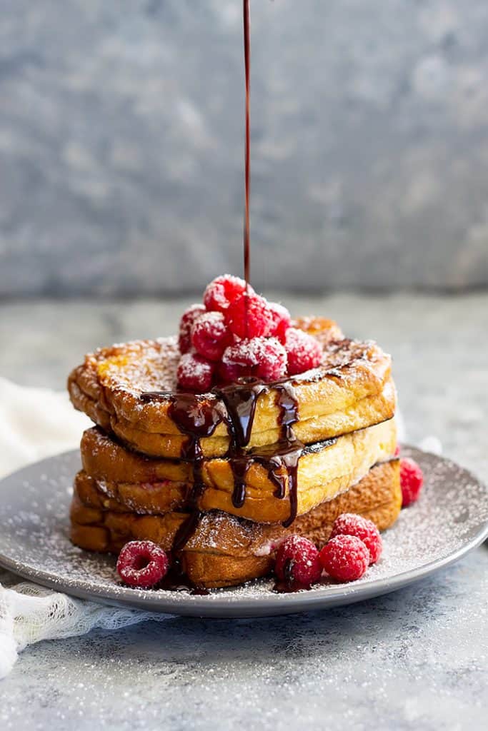 Raspberry Cheesecake Stuffed French Toast - Countryside Cravings