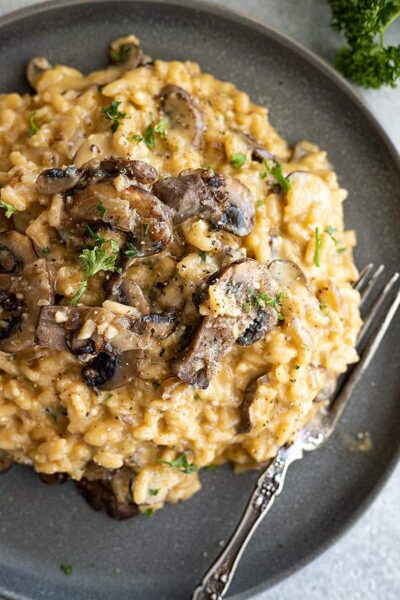 Easy Mushroom Risotto - Countryside Cravings