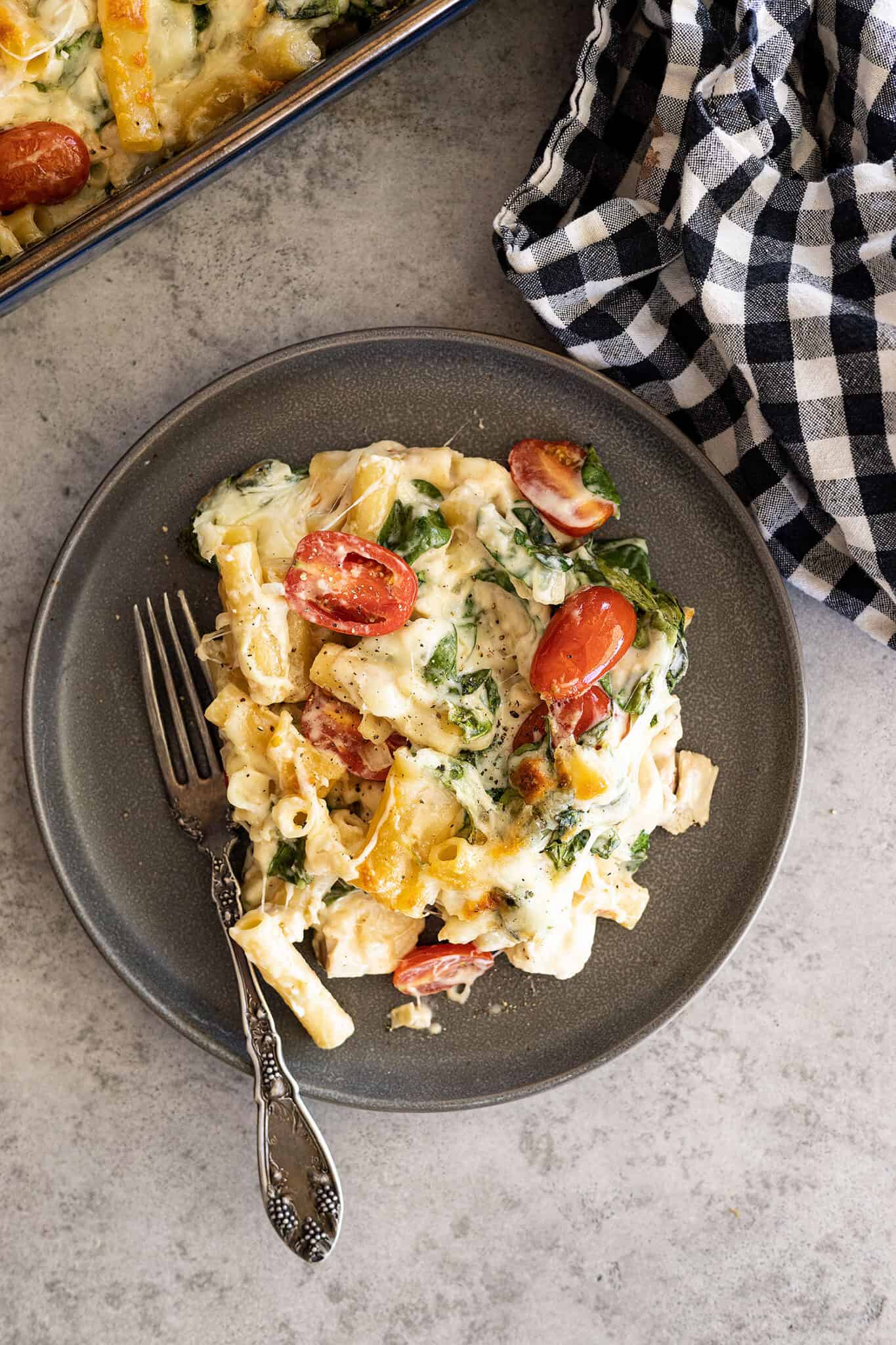 Chicken Florentine Pasta Casserole - Countryside Cravings