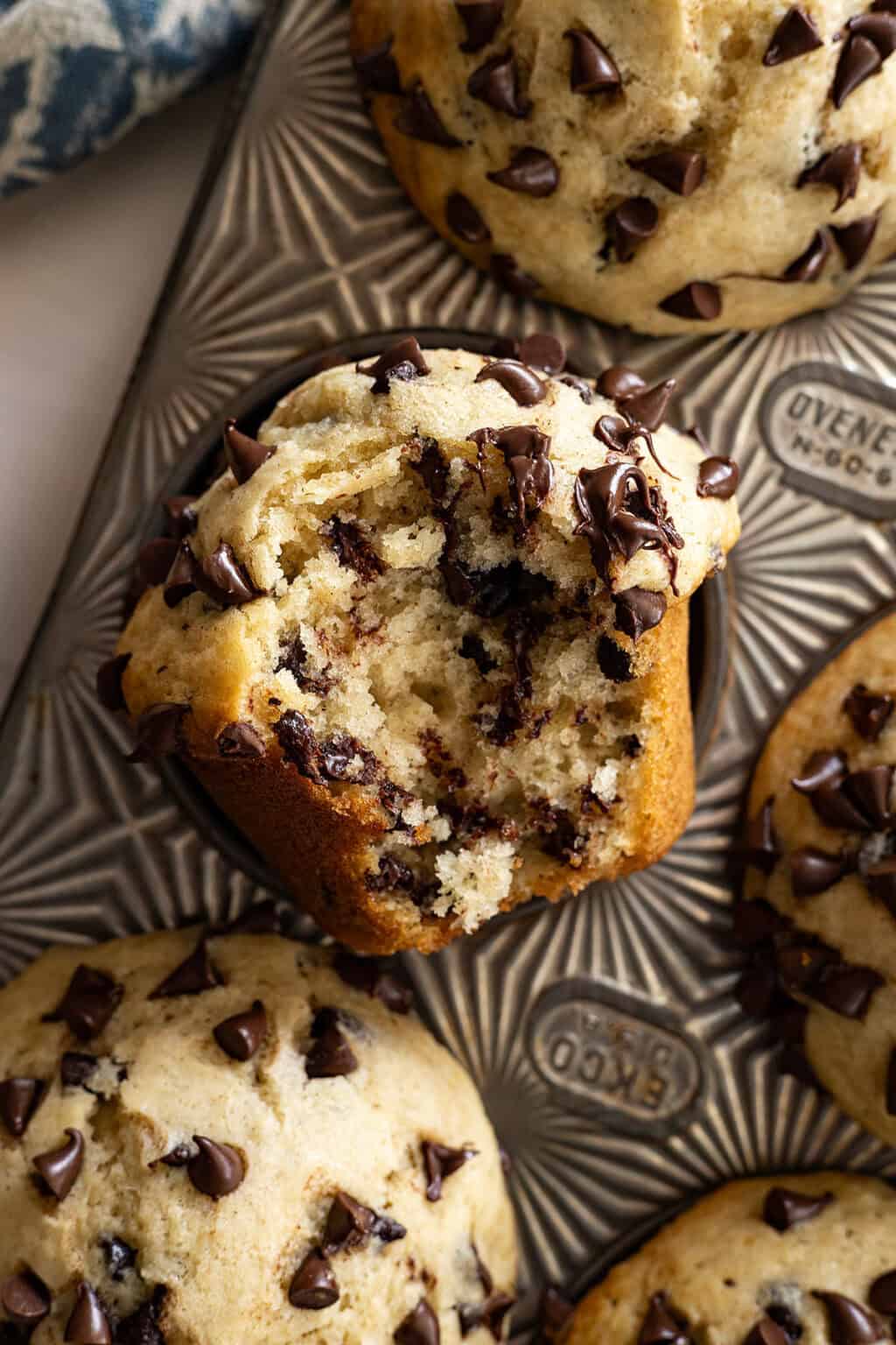 Chocolate Chip Muffins - Countryside Cravings