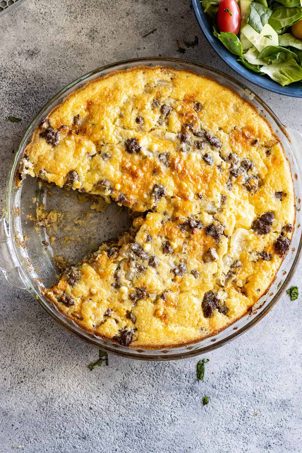 Impossible Cheeseburger Pie - Countryside Cravings